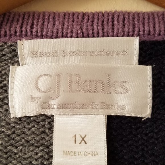 CJ Banks | Sweaters | Cj Banks Ugly Christmas Cardigan Sweater Size X ...